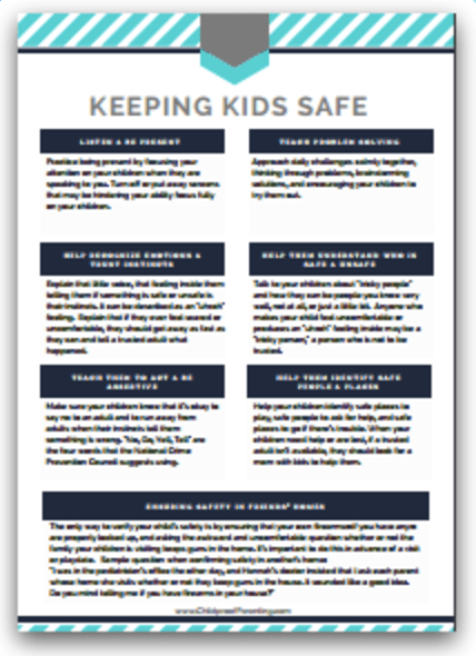 Keeping Kids Safe - Hey Sigmund